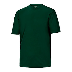 Premium Wear Men's Moisture Wicking Athletic T Shirts Big Tees - Short Sleeve - Nice Hunter Green XL