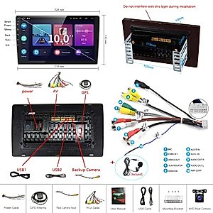 2023 Android 11 Double Din Car Stereo with Wireless Apple Carplay Android Auto, Hikity 10 Inch Touch Screen Car Radio with HiFi/BT/GPS Navigation Support Fastboot Backup Camera WiFi Connection