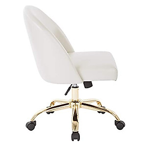 OSP Home Furnishings Layton Office Chair, Cream