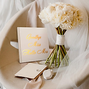 Naler Guest Book Wedding Guest Book Photo Album Hard Cover Book with Rose Gold Foil for Wedding Favors Bridal Shower Games Bachelorette Party Supplies (Pink)