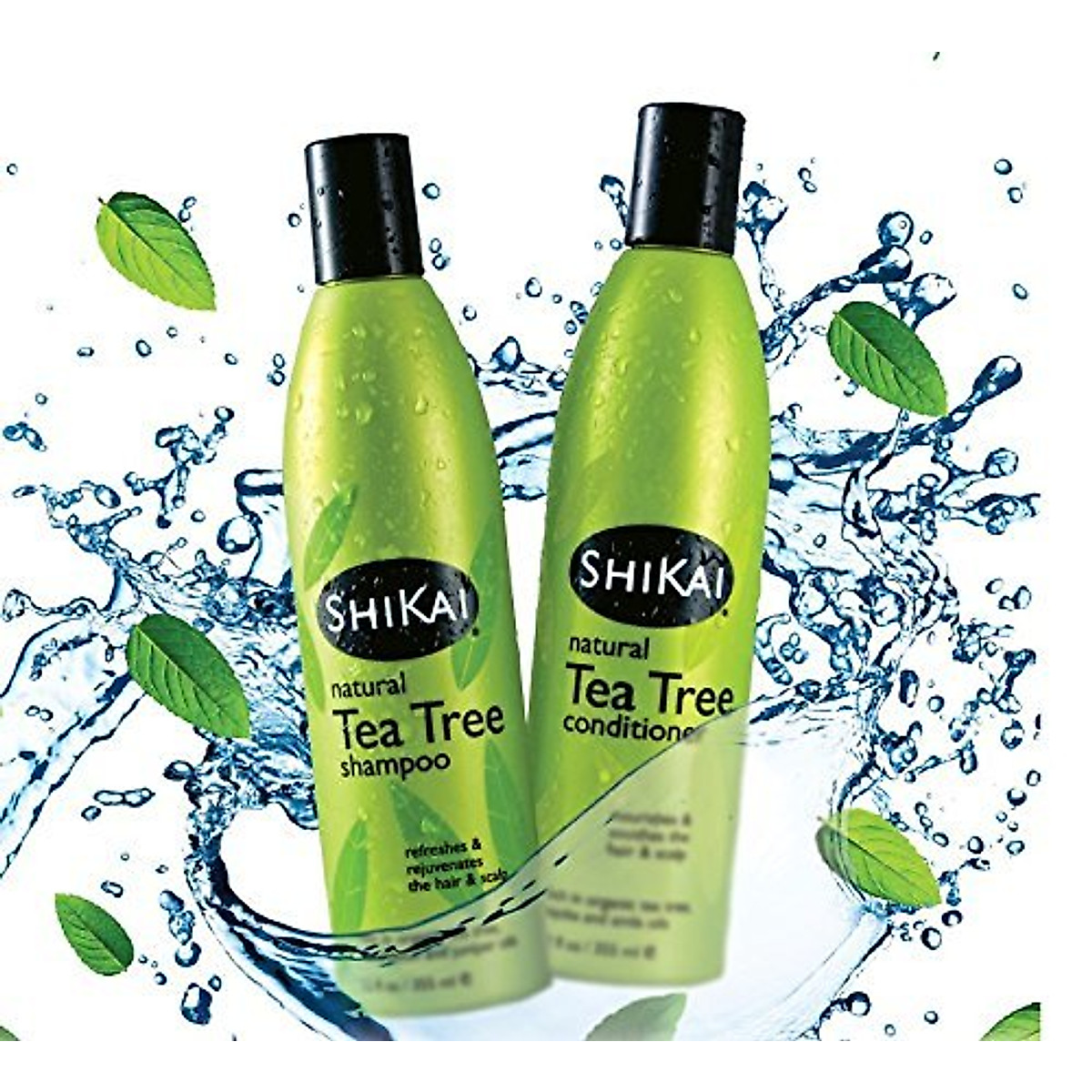 ShiKai - Natural Tea Tree Oil Conditioner, Made With Essential Oils Of Peppermint & Tea Tree To Refresh & Stimulate Hair & Scalp, Soap-Free Alternative (12 Ounces, Pack of 2)
