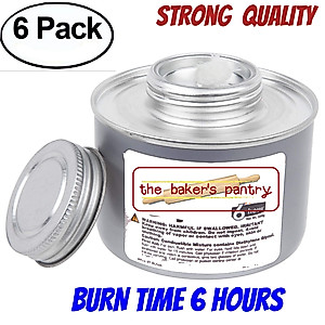chafing fuel 6 hour,Chafing Gel Dish Fuel 6 Cans, Entertainment Cooking Fuel gel fuel cans, 6 hours cooking fuel cans, cooking fuel gel (6, 6 Hour)