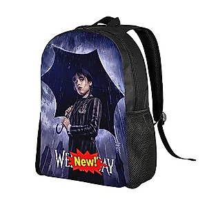 Hkazryut Wednesday Backpack Cute Backpacks Set Funny Casual Durable Daypack Laptop Travel Backpacks 02