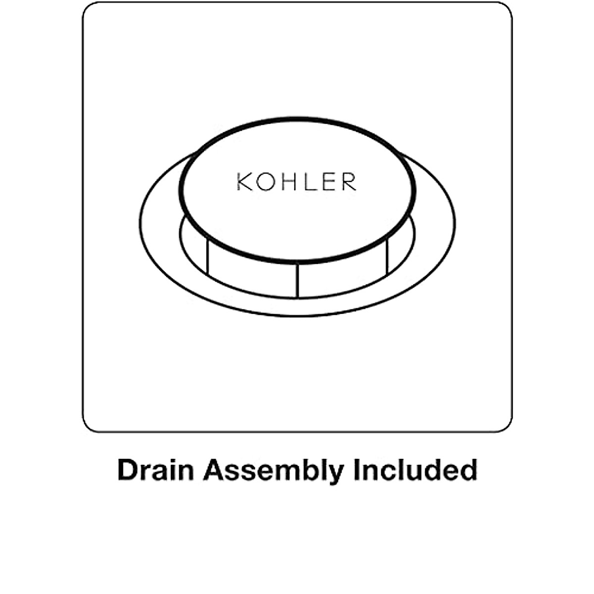 KOHLER 97094-4-BN Hint Centerset 4 inch Bathroom Faucet with Pop-Up Drain Assembly, 2-Handle Bathroom Sink Faucet, 1.2 gpm, Vibrant Brushed Nickel