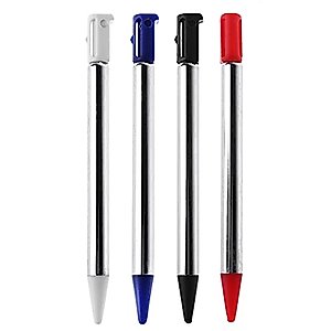NSLikey 4 Pcs Adjustable Stylus Extendable Stylus Touch Screen Portable Pen for 3DS DS Game Console