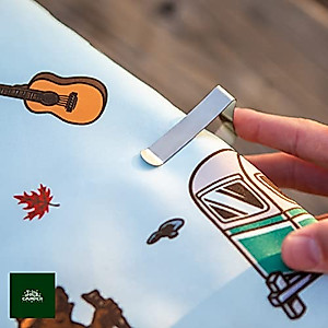 Jolly Camper Vintage Style Camping Tablecloth, Picnic Tablecloth, Fits 4ft to 8ft Picnic Tables, Polyester, Washable & Reusable, Spill & Stain Resistant, Water Repellent, Table Cloth for Picnic Table