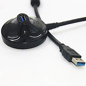 High-Speed USB3.0 WiFi Adapter Extension Cable with Pedestal- Desktop Vertical Base Extension Cable Cradle 3.0 USB Base Dock Holder for USB WiFi Adapter,Wireless Network Adapter,Wi-Fi Antenna