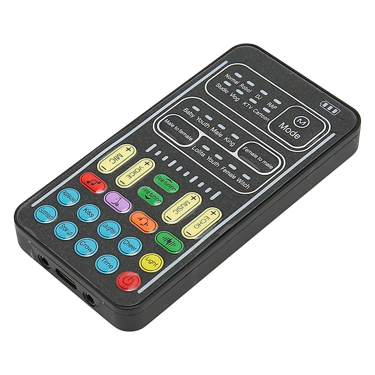 Voice Changer, Portable Voice Modulator Handheld Sound Card withSound Multifunctional Effects Machine for , for PS5, for ONE, for Switch, PC and for PUGB Gaming