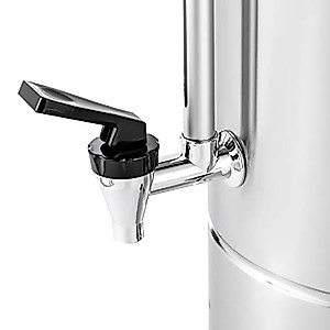 20L/5.28gal Commercial Coffee Urn Stainless Steel Hot Beverage Dispenser Hot Water Boiler Container Tea Urn for Cafes, Buffets, Offices Commercial