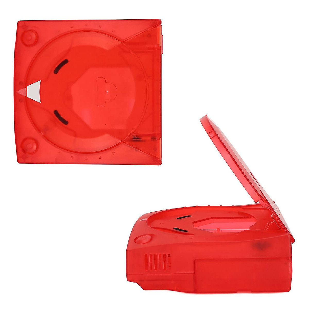 Housing Shell, Impact Resistant Translucent red Replacement Translucent case ABS for SEGA Dreamcast DC for Friends