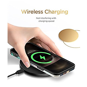 GVIEWIN for iPhone 12 Case and iPhone 12 Pro Case 6.1 Inch 2020, Marble Parttern Ultra Slim Thin Glossy Soft Durable TPU Shockproof Scratch-Proof Phone Protective Covers for Women (Drift Sand/Brown)