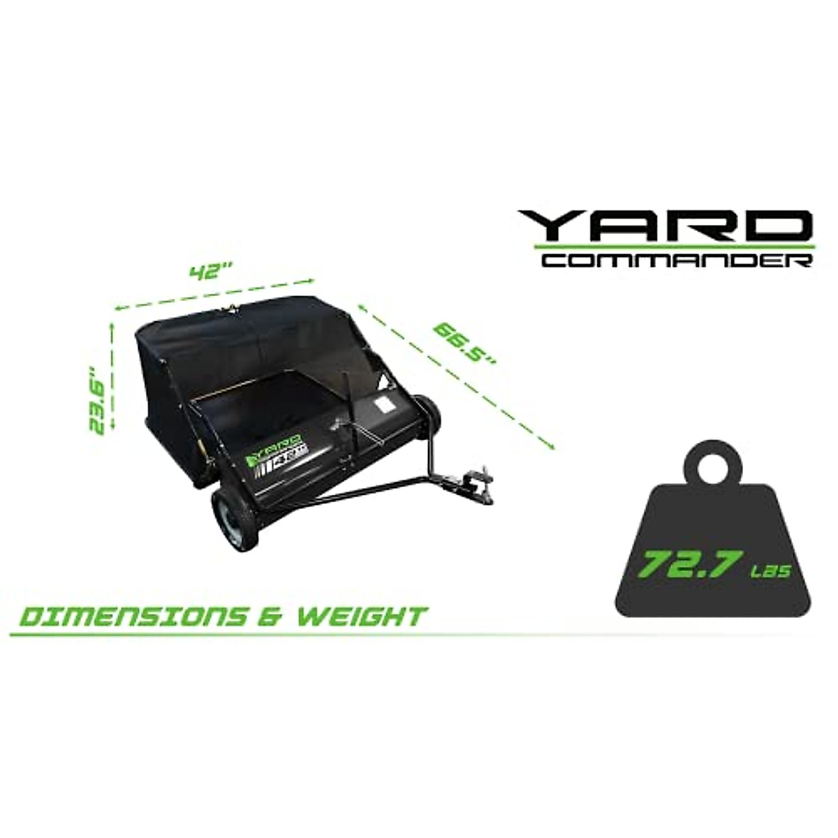 42" Tow Behind Lawn Sweeper