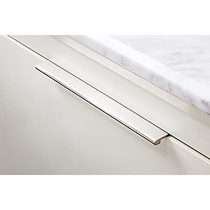 Hardware Resources Elements A500 Edgefield Collection Cabinet and Furniture Handle Pull (4" overall length, Polished Chrome)