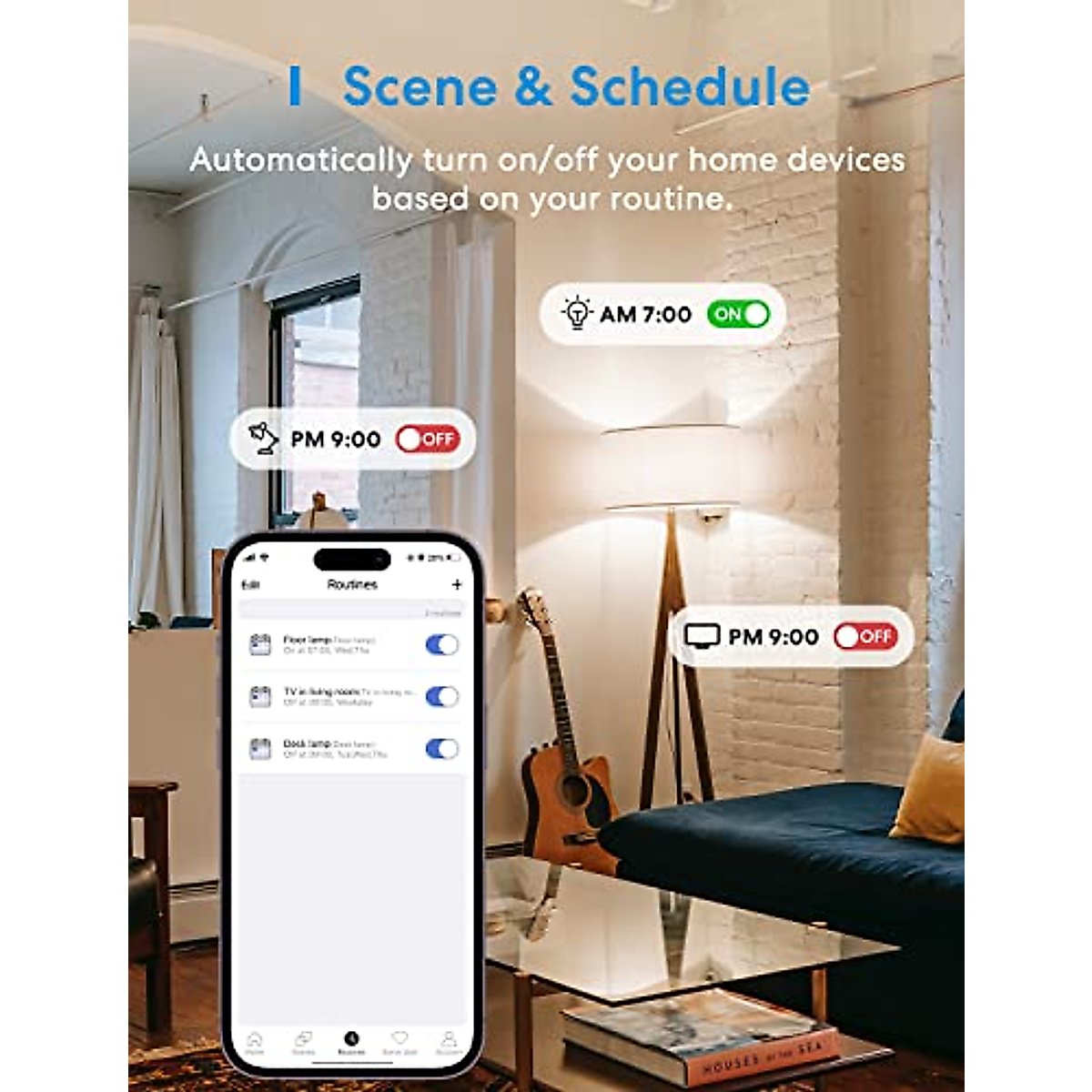 meross Smart Power Strip Compatible with Apple HomeKit, Siri, Alexa, Google Home and SmartThings, WiFi Surge Protector with 4 AC Outlets, 4 USB Ports and 6ft Extension Cord, Voice and Remote Control
