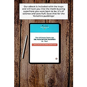 Manchester MOTHMEN Pantry Moth Traps with Pheromones Prime 5 Pack - 3-in-1 Moth Killer Non-Toxic Pest Trap for Indian Meal Moth, Flour Moth & Almond Moth