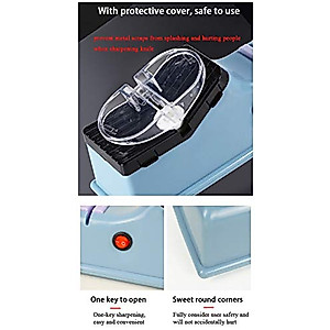 Knife Sharpener Electric Multifunctional Sharpening Kit 4-in-1 for Straight Knives and Scissors with Protective Cover 110V (Electric version)