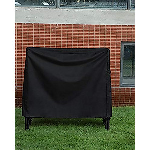 GASPRO 4FT Firewood Rack Outdoor with Cover, Includes Thickened & Widened Rungs, Heavy Duty Log Rack Wood Holder, Easy to Assemble