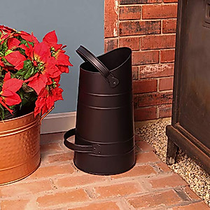 Achla Designs C-67 Scuttle with Top Handle , Black