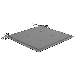 imasay Garden Chair Cushions 2 pcs Gray 19.7"x19.7"x1.2"