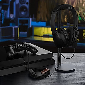 Geekria Boom Mic Headphones Cable Compatible with Bose QCSE 700 QC45, 2.5mm Jack Nylon Braided Replacement Cord with Boom Microphone and Volume/Mute Control for Gaming & Meeting (6 ft)