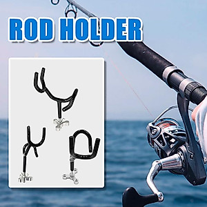 Sure Grip Steel Boat Rod Holder 20 Degree PVC Coated Steel Wire Fishing Pole Holder (4)