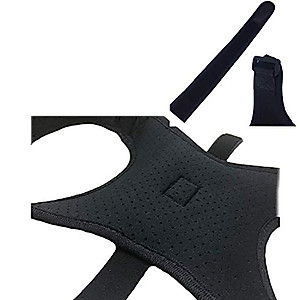 Backpack Straps Breathable VR Magic Sticker for Oculus Quest Power Bank, Adjustable Holder of The Power Bank (Power Bank not Included) (Black)