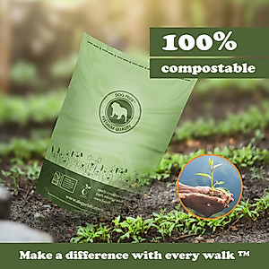 240-Pack Unscented Dog Poop Bags,Certified Compostable Dog Poop Bags, Biodegradable poop bags,Pet Accessories,Dog Waste Bags for Housebreaking!Bag Refills for Dogs,Puppy supplies,Cat Litter Bags