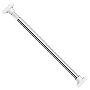 Closet Pole, Closet Rod with Telescopic Adjustment, with Wardrobe Rail Rod Pole Socket and Screws, Clothes Rod for Closet, Suitable for Wardrobes, Cabinets, Bathrooms, Balconies (27.6‘’-47.2‘’)