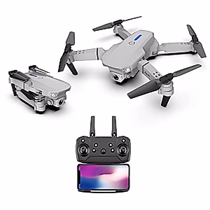 Drone With Camera 1080P HD FPV RC Quadcopter Helicopter, Altitude Hold, One Key Start, Headless Mode,Speed Adjustment Remote Control,Aircraft Toys Gifts For Kids Adult (White 1 Camera)