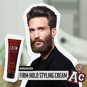 American Crew Men's Hair Styling Cream, Like Gel with Firm Hold and Low Shine, 3.3 Fl Oz