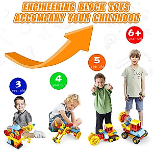 STEM Building Toys for Kids, 10Model Preschool Educational Learning Toys with Storage Box, Construction Engineering Erector Set Preschool Learning Toy,Birthday Gift for Boys Girls 3+ (96Pcs)