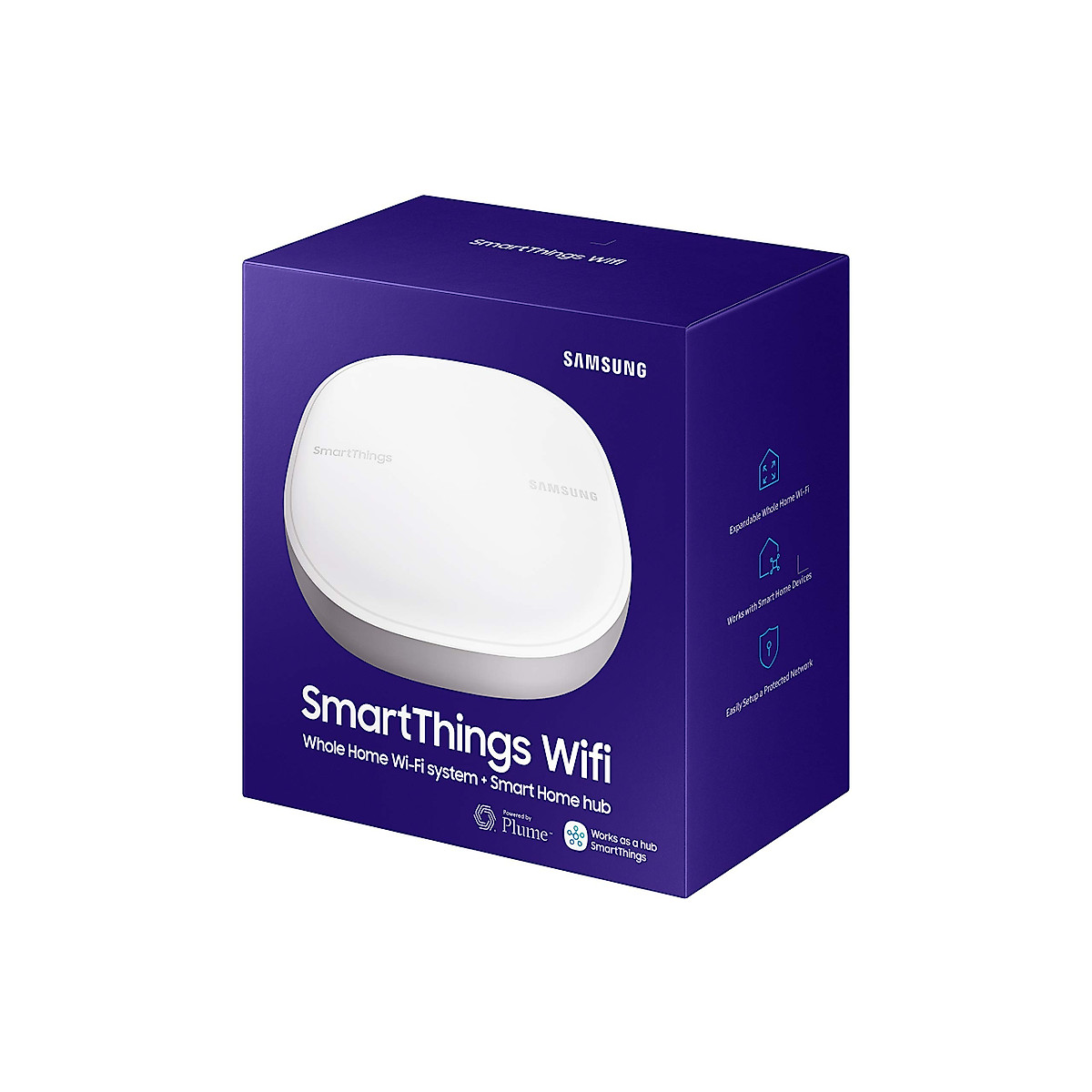 Samsung SmartThings WIFI Mesh Router Range Extender SmartThings Hub Functionality Whole-Home WIFI Coverage (Renewed)