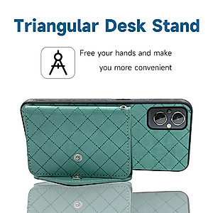 Compatible with OnePlus Nord N20 5G Wallet Case with Crossbody Shoulder Strap and Stand Leather Credit Card Holder Lanyard Cell Phone Cover for One Plus N 20 G5 1 Plus 20N 1plus One+ 1+ N205G Green