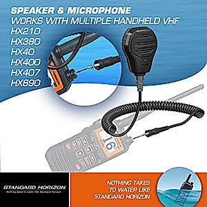 Standard Horizon MH-73A4B Speaker/Microphone Black, Small