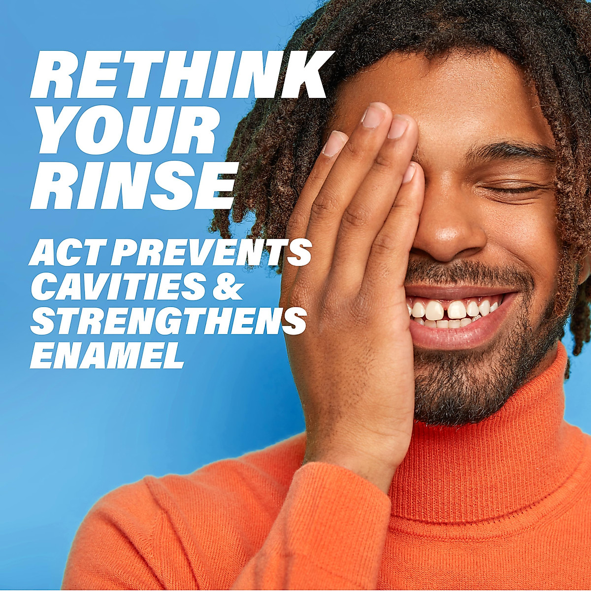 ACT Total Care Zero Alcohol Anticavity Fluoride Mouthwash 33.8 fl. oz. (Pack of 3) Fresh Mint