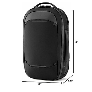 NOMATIC Navigator Premium Backpack 15L w/ 6L Built-In Expansion- Anti-Theft, Water Resistant & Cord Passthrough- Carry On Travel Laptop Backpack