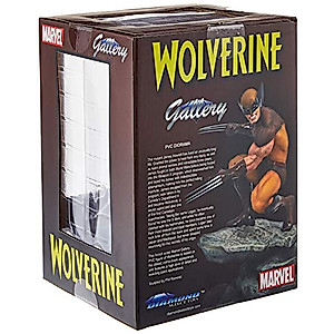 DIAMOND SELECT TOYS APR182171 Marvel Gallery, Wolverine PVC Diorama Figure, 9 inches, Multicolor