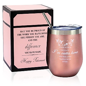 Retirement Gifts for Women 2022-include Wine Insulated Tumbler with Sayings, If You Can Read This Socks,Christmas Wine Gifts Basket for Retiring Friends,Coworkers,Teachers,Nurses,Mom,Grandma