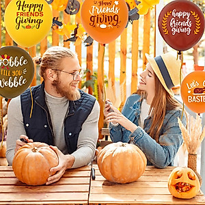 48 PCS Friendsgiving Balloons,Friendsgiving Party Decorations Balloons for Fall Theme Wedding Bridal Baby Shower Boys Girls Birthday Thanksging Day Party Decoration