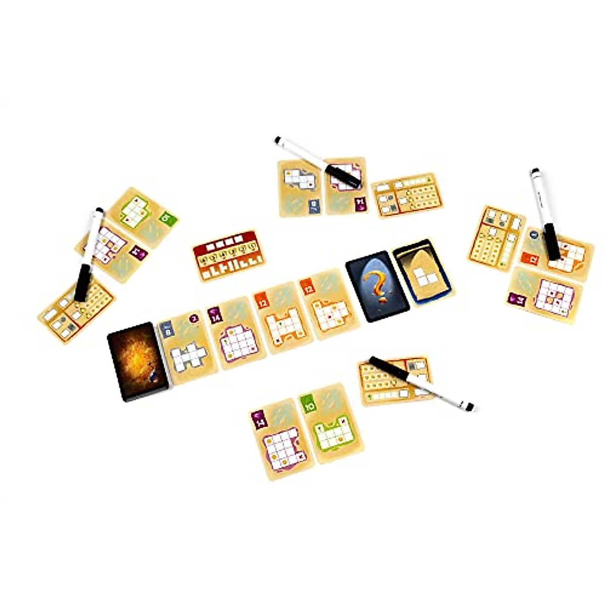 Pandasaurus Games Silver and Gold Card Game | Flip and Write Strategy Game | Fun Treasure Hunt Adventure Game for Adults and Kids | Ages 8+ | 2-4 Players | Average Playtime 20 Minutes | Made