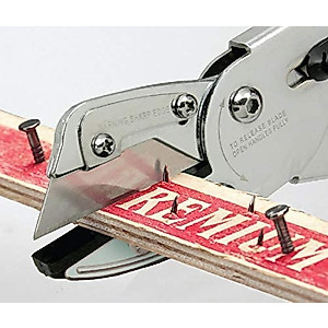 RONAN Multi-Cut Quick Change Utility Cutter, Razor Sharp Multipurpose Cutting Tool Cuts Cable, Wood, Carpet, Laminate Tile, Vinyl, Rubber, Shrubs, For Professionals and DIY