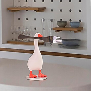 Anywin Magnetic Goose Key Holder Cute Home Decor Kawaii Room Office Table Desk Decor Aesthetic Funny Sculpture Bedroom Decor Housewarming Gifts for Women Men1 Pack Large