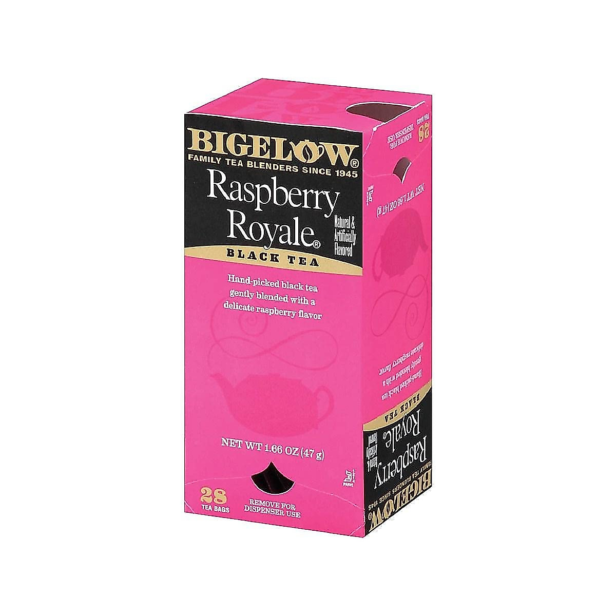 Bigelow 003401 Raspberry Black Tea, Raspberry, 0.34 lbs, 28/Box