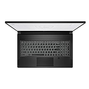 MSI WS76 Workstation Laptop: 17.3" 144Hz FHD 1080p, Intel Core i7-11800H, NVIDIA Quadro RTX A3000, 32GB, 1TB SSD, Thunderbolt 4, WiFi 6E, TPM2.0 Fingerprint, Win10 PRO, Black (11UK-470)