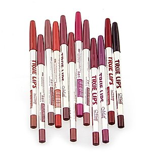 Sankuwen Waterproof Lip Liner Pencil, Pack of 12