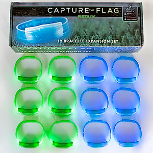 Starlux Games Capture The Flag Redux – Glow-in-The-Dark Bracelet Expansion Set | Adds 12 Players (with 12 LED Bracelets) | Glow in The Dark Games | Sleepover Games | Outdoor Games for Kids