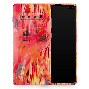 DesignSkinz Blurred Abstract Flow V10 Protective Vinyl Decal Wrap Skin Cover Compatible with The Samsung Galaxy S20 (Screen Trim & Back Glass Skin)