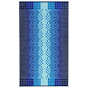 Softerry Luxury Large Beach Towel 40 x 70 in Hotel & Resort Quality 100% Soft Cotton - Eco Friendly - Pool Tile Towel (Niagara, One Towel)