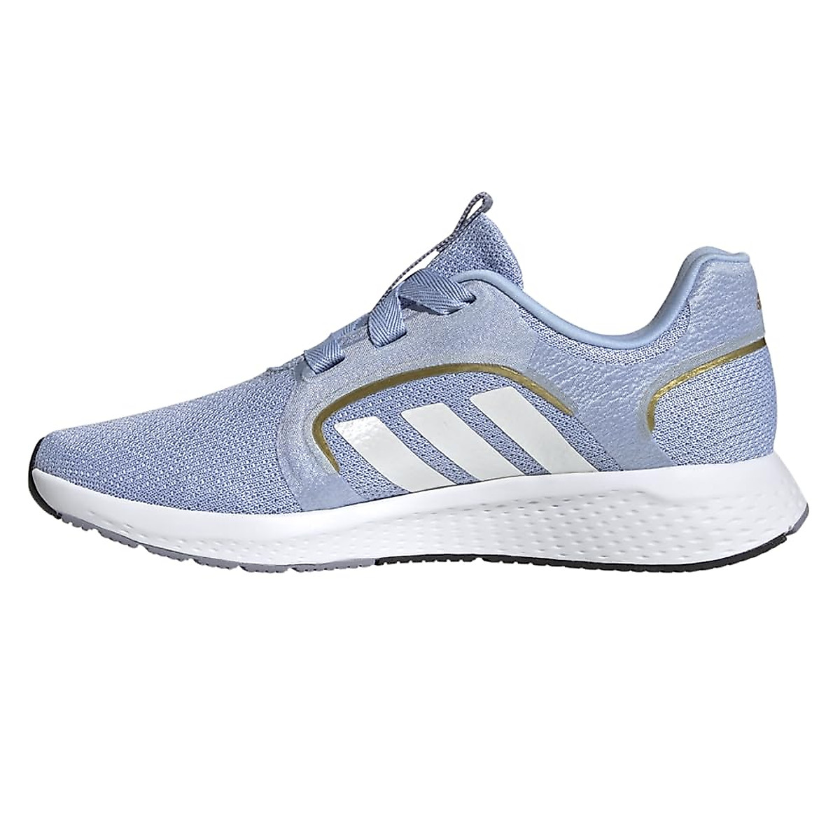 adidas Women's Edge Lux 5 Sneaker, Blue Dawn/White/Silver Violet, 9