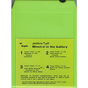 Jethro Tull: Minstrels in the Gallery 8 Track Tape